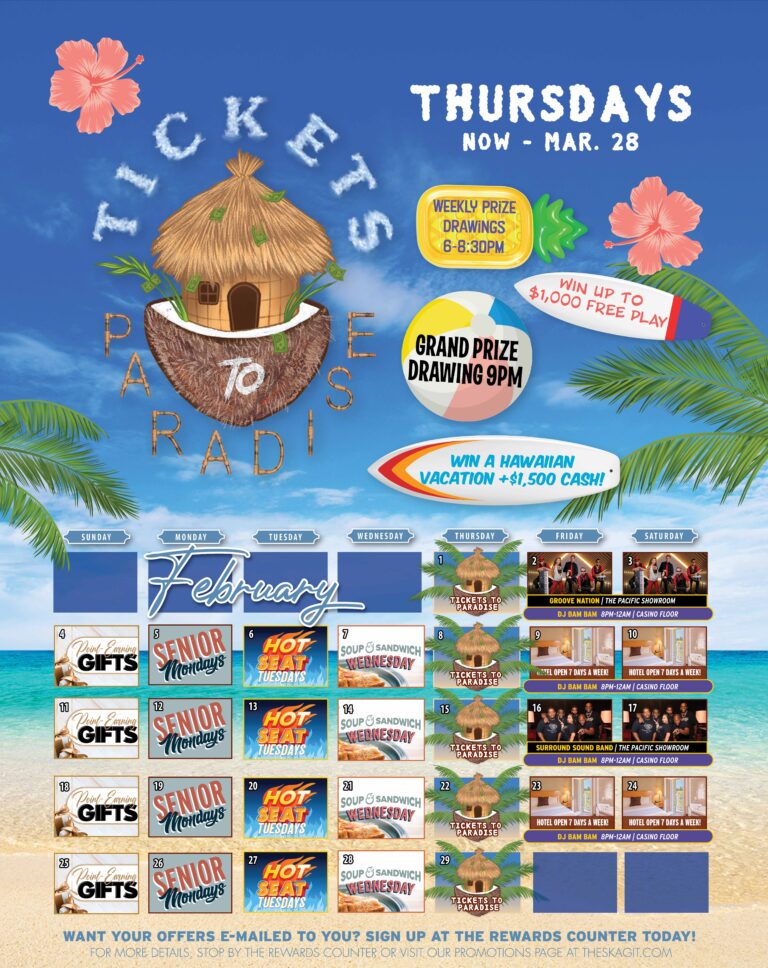 Resort Calendar | The Skagit Resort Casino